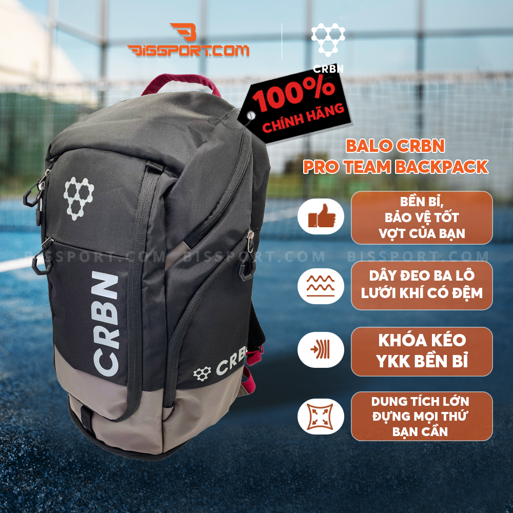 Balo Pickleball CRBN Pro Team Backpack Chính Hãng - Hiện Đại - Dung Tích Lớn - Ngăn Chứa Tiện ...
